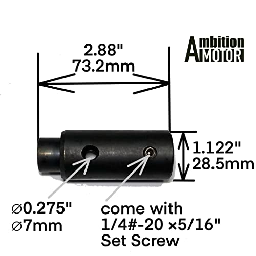 AMBITIONMOTOR Salt Spreader Spinner Hub Replaces Buyers 3007809 for TGSUV1B with Installed Set Screw