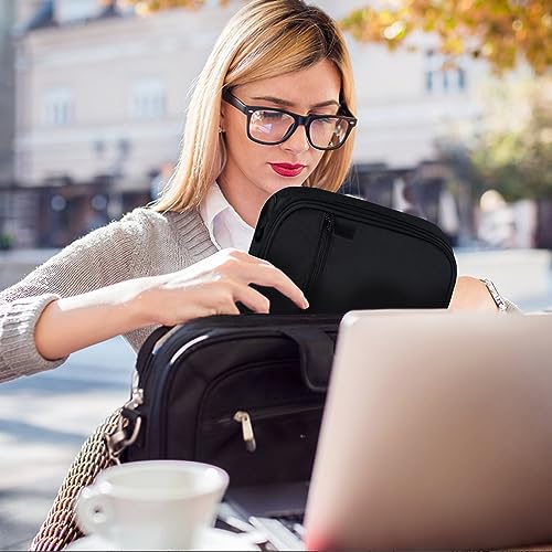 Aosbos Insulated Lunch Bag Small Mini Cooler Lunch Box for Men Women Thermal Reusable Lunch Boxes Portable Snack Bag with Handle for Work Picnic Outdoor Black