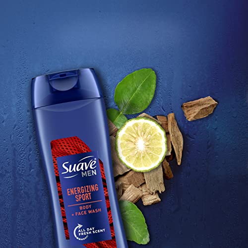 Suave Men Body Wash for Everyday Use Sport Fragrance Body Wash and Shower Gel 15 oz