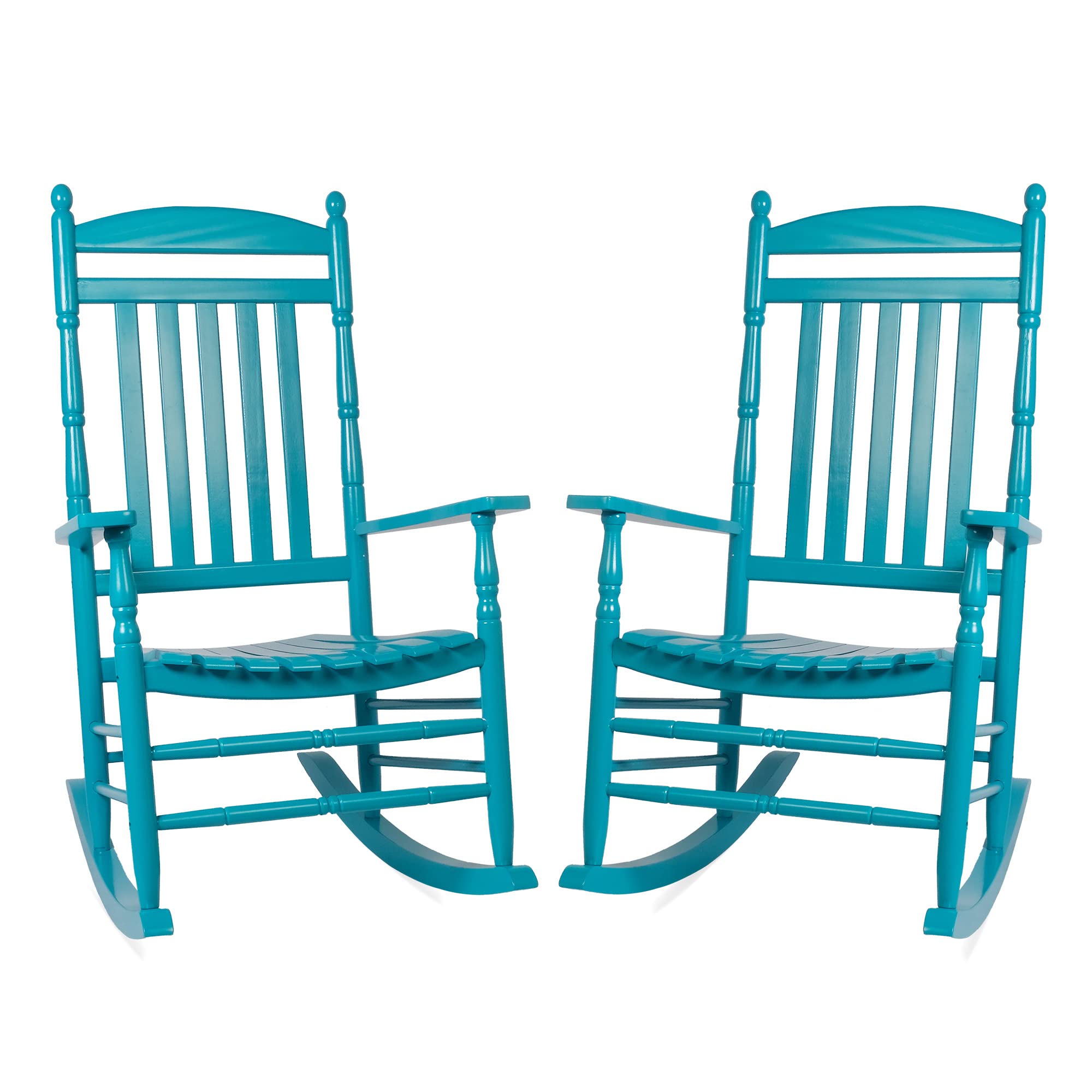 Set of 2 Outdoor Rocking Chairs, Outdoor Indoor Oversized Comfortable Ease Patio Rocker Chair High Back Rocker for Garden, Lawn, Balcony, Backyard and Patio Porch Rocker, Load Bearing 330 lbs Black