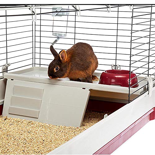 Ferplast Krolik XXL Rabbit Cage with Wire Extension, Rabbit Cage Includes All Accessories & Measures 63.8 L x 23.62 W x 19.68 H Inches, 1-Year Warranty, 63.78 x 23.62 19.62 x 19.68", Multicolor