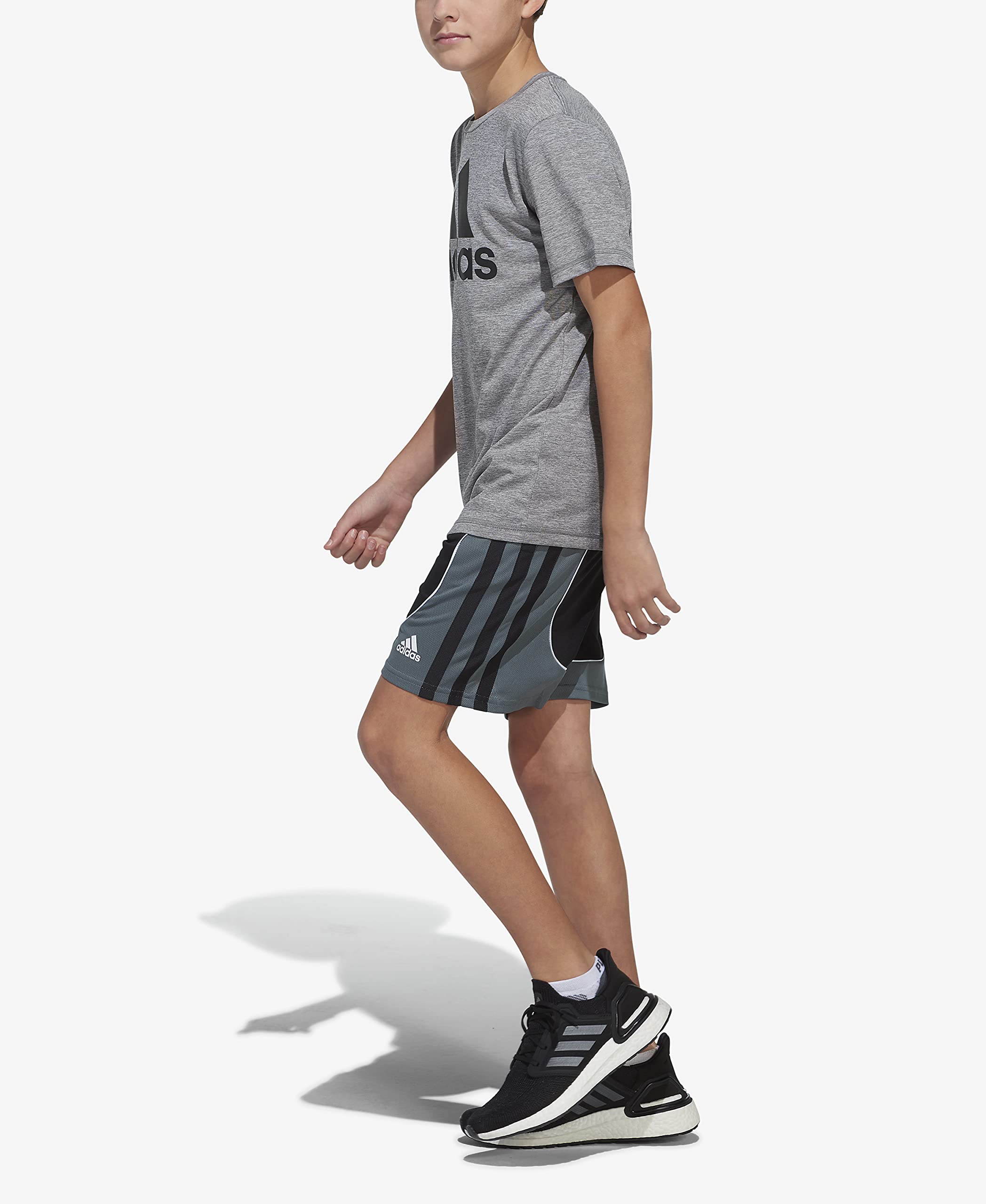 adidas Boys' AEROREADY Basketball Creator Shorts, Black, Small (8)