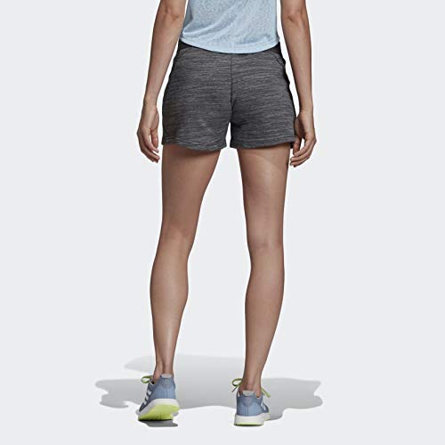 adidas Women's Xpressive Training Shorts, Dark Grey Heather/White, X-Large