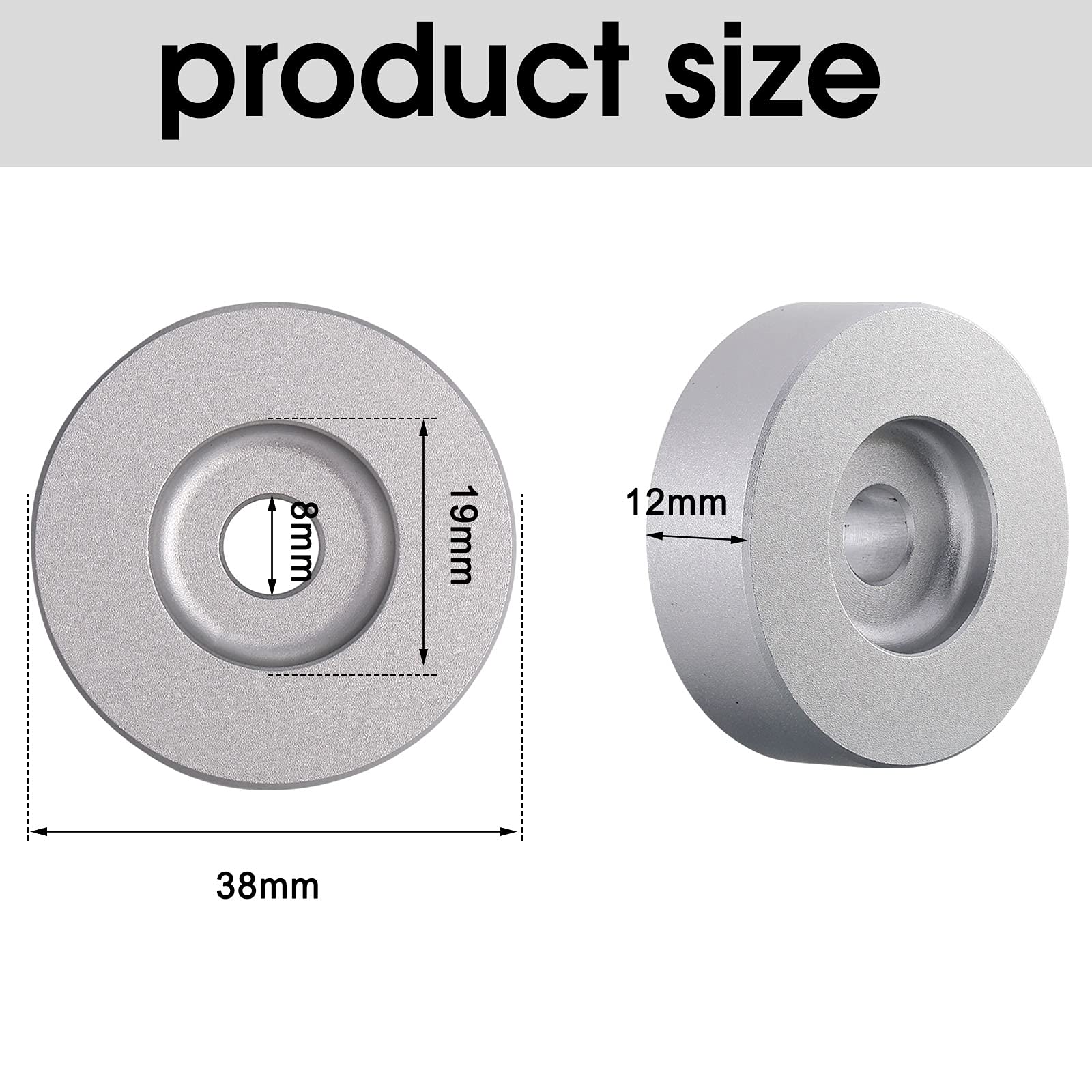 45 Record Adapter for Turntable RPM Record Player for 7 Inch Vinyl Record Players Turntables Solid Aluminum Dome (Silver)