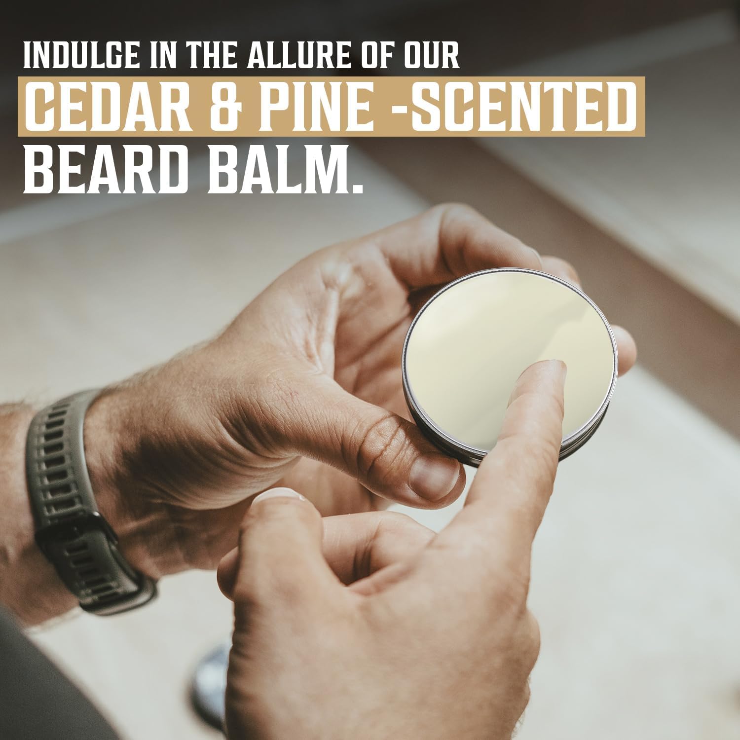Viking Revolution Cedar and Pine Beard Balm - Beard Butter with Argan Oil, Beard Softener for Men with Jojoba Oil - Beard Moisturizer for Men with Beeswax - Beard Wax for Men (2oz, 1 Pack)