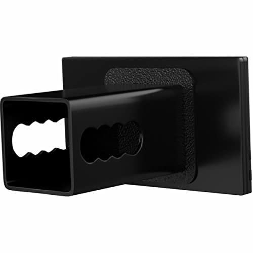 LFPartS USA Flag Metal Trailer Hitch Cover (Fits 2" Receivers, Black & Chrome with Thin Blue line)