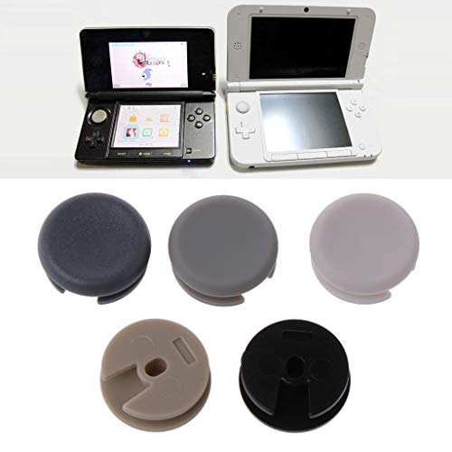 5Pcs/Set 3D Analog Controller Stick Cap 3D Joystick Cap Cover Button Plastic Repalcement Repair for New 3DS 3DSLL 3DS XL Gamepad Back Button Joystick Controller Extension Key Handle Bluetooth Remote