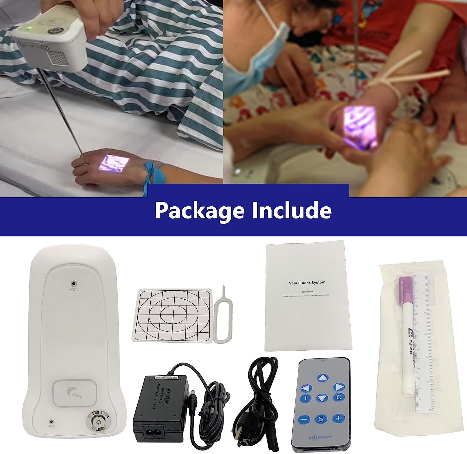 Infrared Vein Finder Locator for Adult & Baby Vein Viewer, Vein Illumination Detector, Vein Light Projection Visualization for Nurses(Portable with Mobile Support)