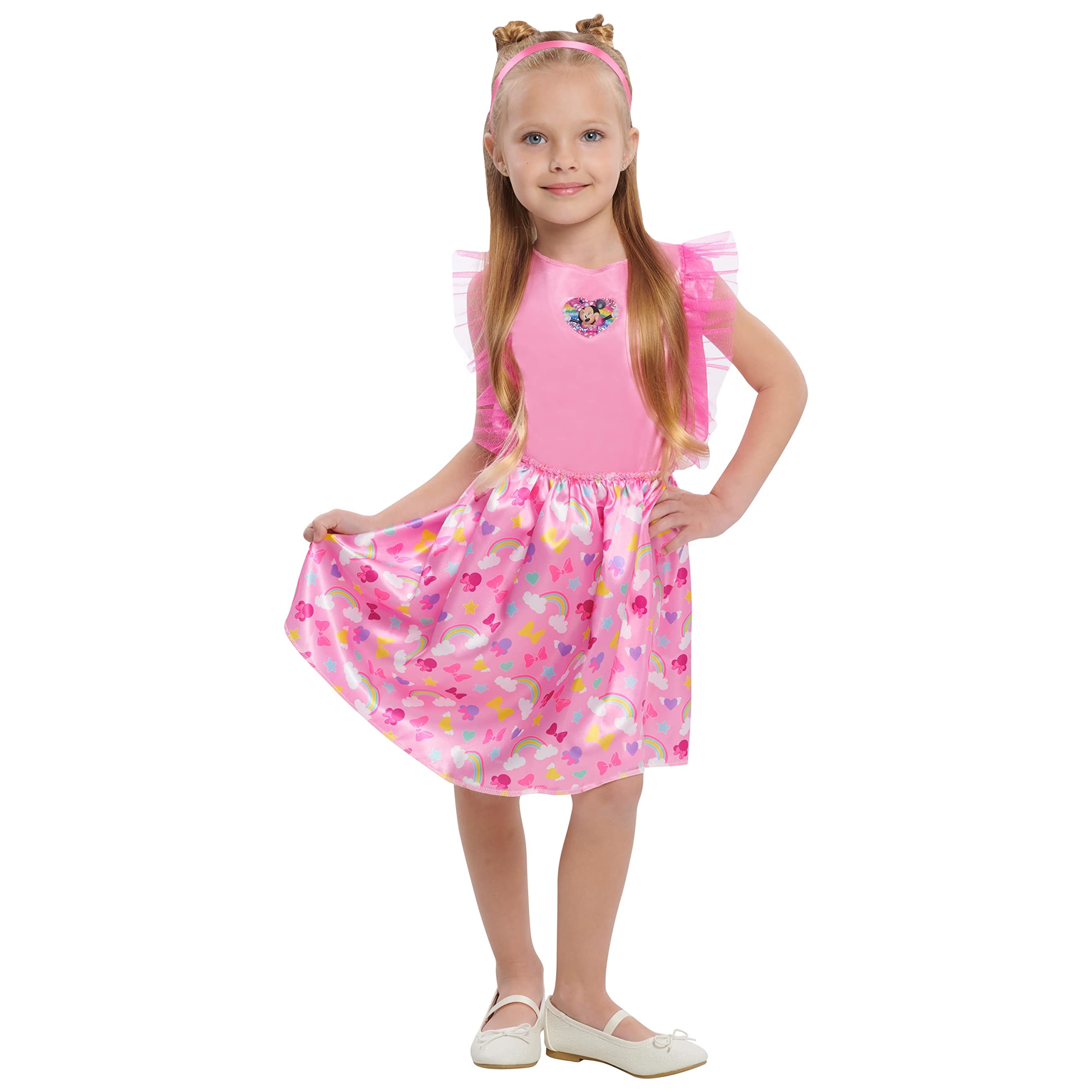 Disney Junior Minnie Mouse Bowdazzling Dress-Up and Pretend Play Trunk, Fits Sizes 4-6X, Kids Toys for Ages 3 Up, Amazon Exclusive by Just Play