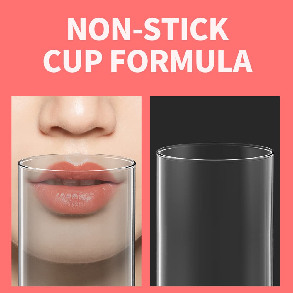6 Colors Lip Tint Stain Set,Korean Lip Gloss Lip Tint Stain Plumping Mini Liquid Lipstick,Multi-use Lip and Cheek Tint,Long lasting Non-Stick Cup Waterproof,High Pigment, Vivid Color, Lip Color Makeup
