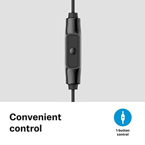 Sennheiser CX 80S In-ear Headphones with In-line One-Button Smart Remote β Black