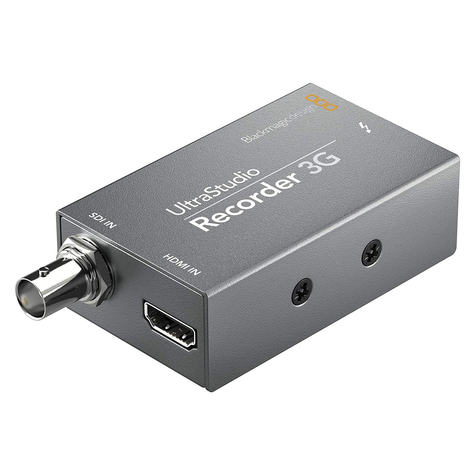 Blackmagic Design UltraStudio Recorder 3G Capture Device Bundle with Thunderbolt 3 (40 Gbps) USB-C Cable (100W, 0.5m) and 6-Inch Fastening Cable Ties (10-Pack) (3 Items)