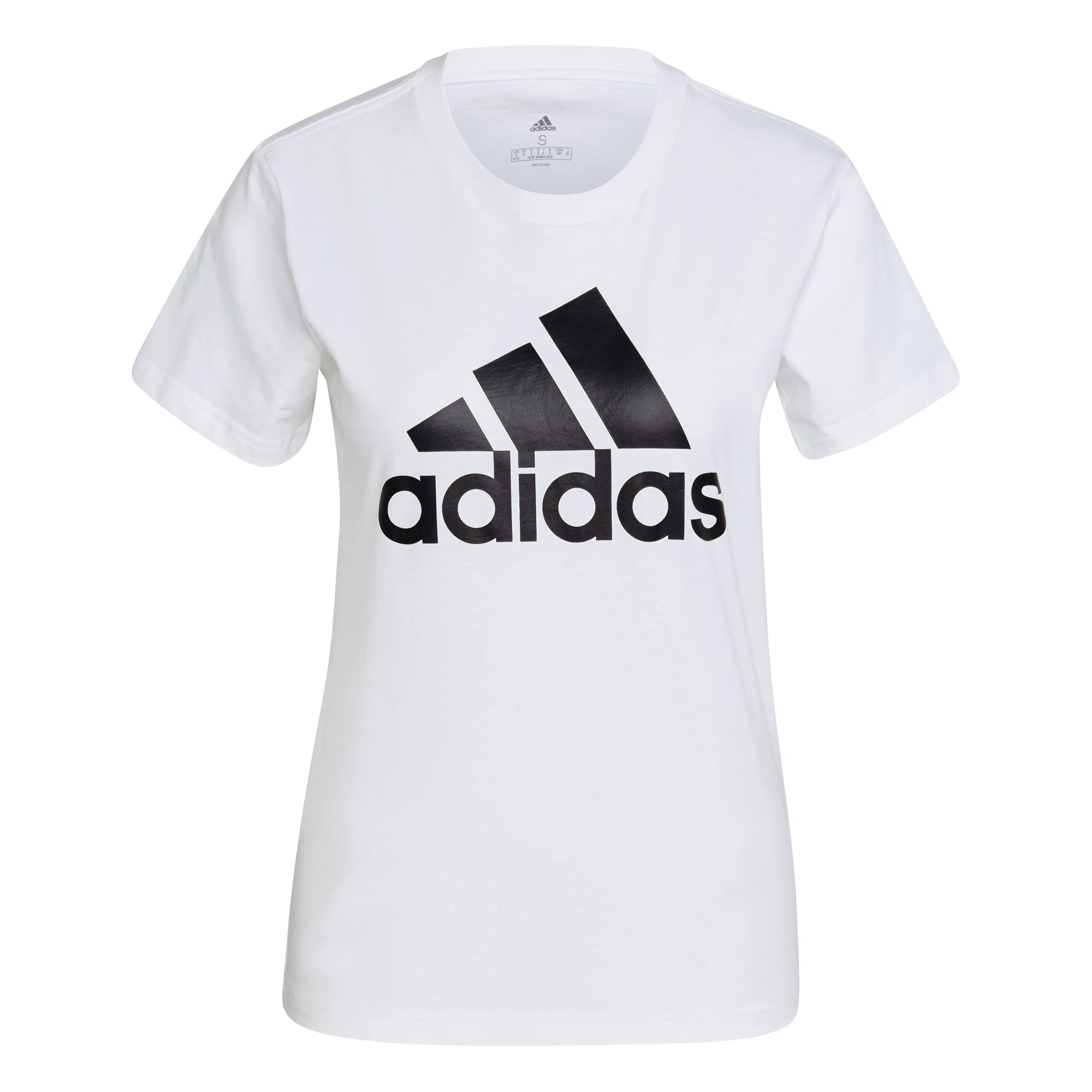 adidas Women's Essentials Logo Tee, White/Black, XX-Large