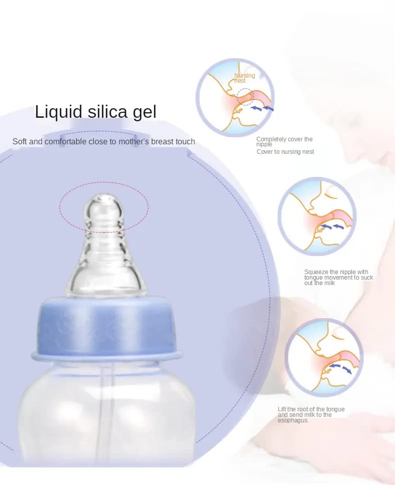 4 Pack Anti-Colic Options+ Baby Bottles, Narrow Pretty Baby, 5oz 145ml