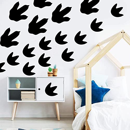 Dinosaur Footprints Stickers 45 pcs Dinosaur Tracks Decals Removable Peel and Stick Wall Stickers Baby Nursery Removable Wall Decor Decals 
