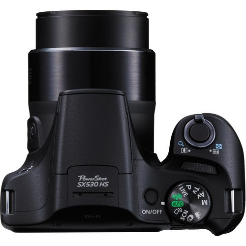 Canon Powershot SX530 HS Digital Camera Bundle Kit; Includes: Spare NB-6L Battery + 32GB SDHC Class 10 High Speed Memory Card + Camera Bag + Mini Tripod and Card Reader + More