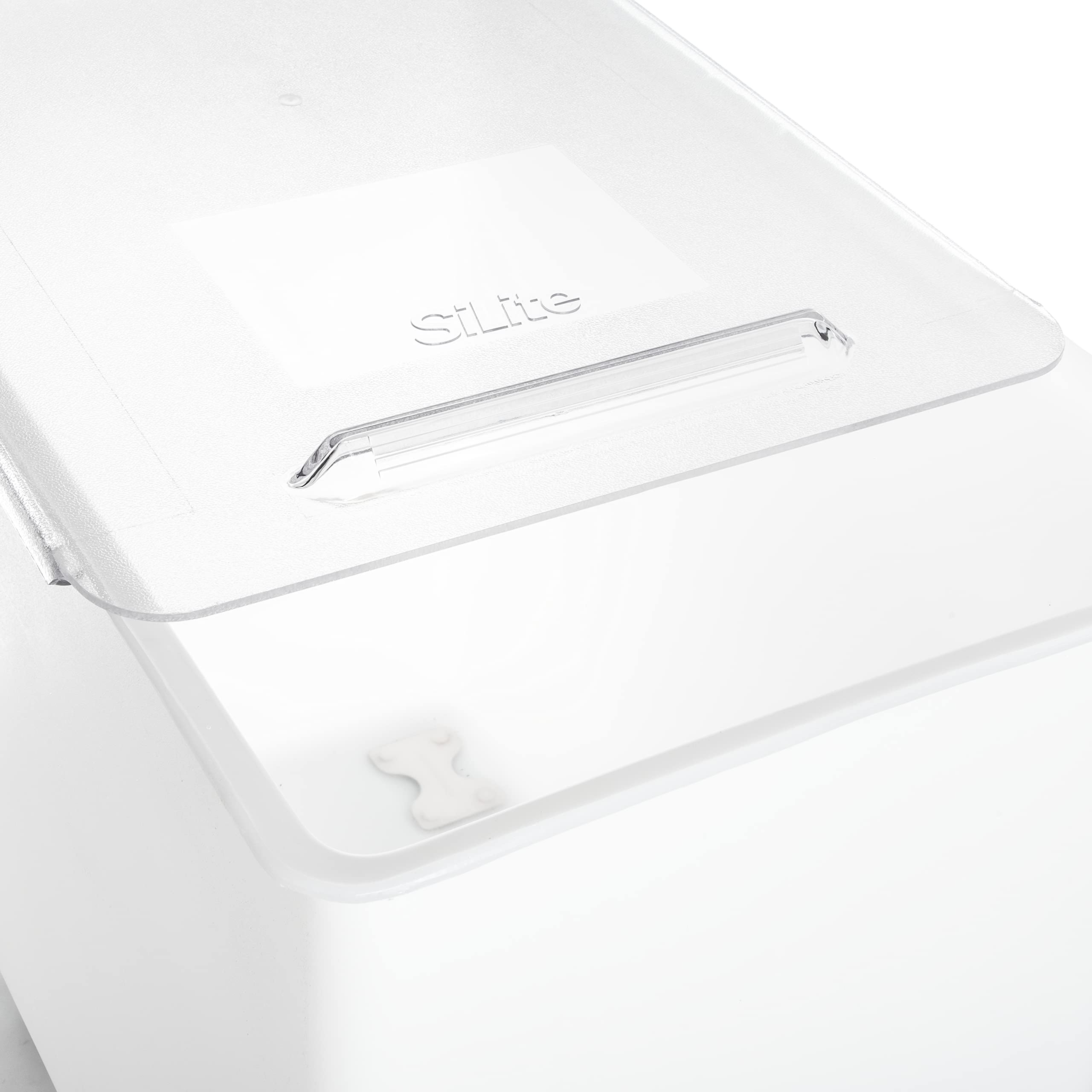 Carlisle FoodService Products BIN4402 Portable Ingredient / Food Storage Bin with Sliding Lid, 44 Gallon, White