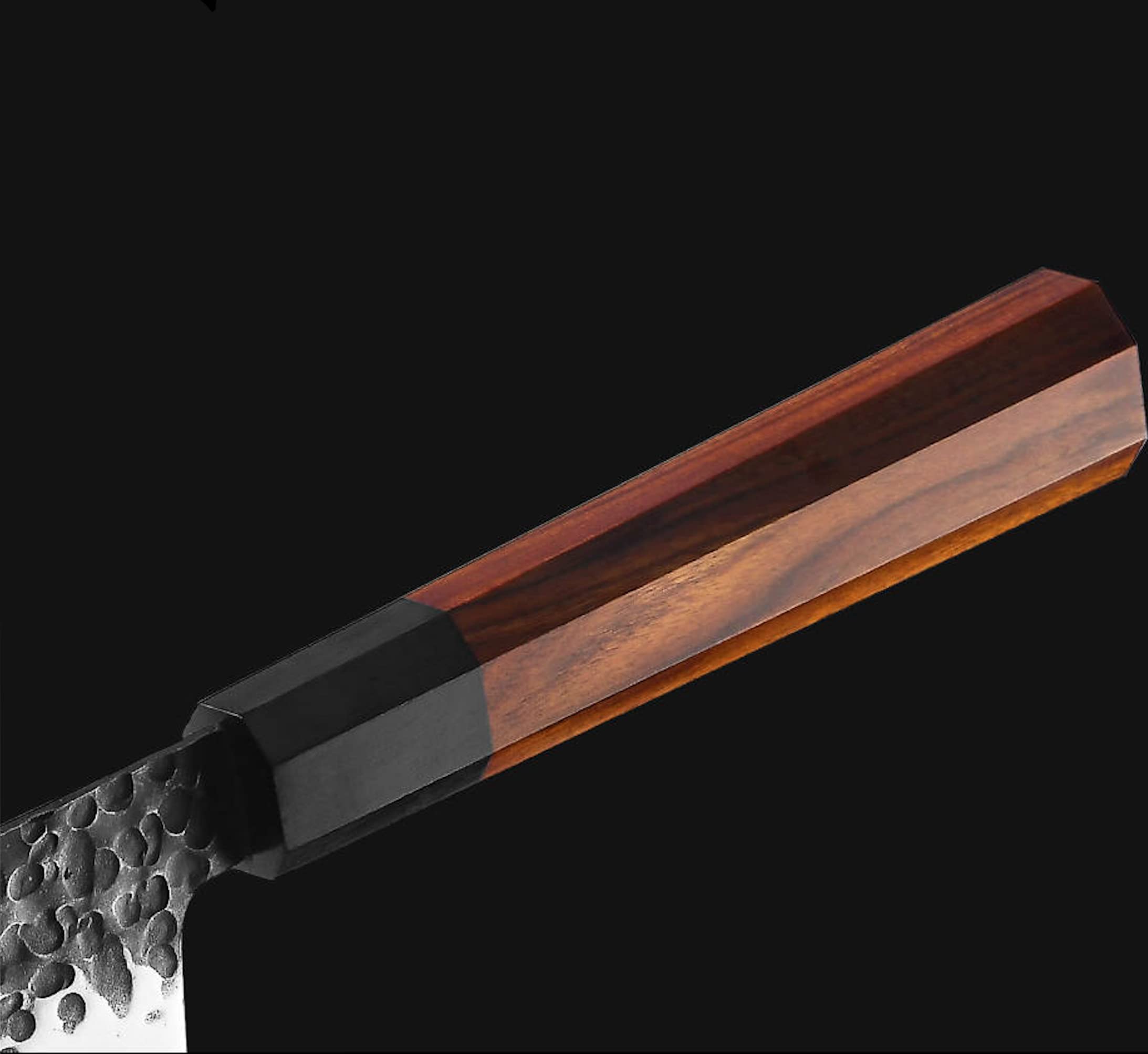 9 Inch Kiritsuke Japanese Chef Knife, Ultra-Sharp Carbon Stainless Steel Professional Cooking Kitchen Knife | Meat Slicing, Vegetable and Sushi Knife