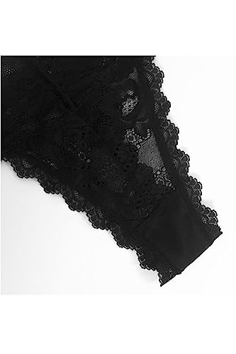 Banamic Thongs for Women Seamless Underwear Lace Panties Thong