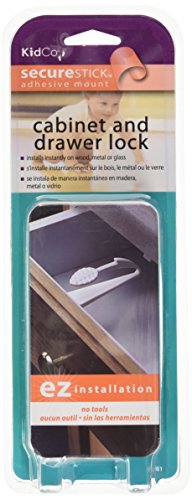 KidCo Adhesive Mount Cabinet/Drawer Lock - White