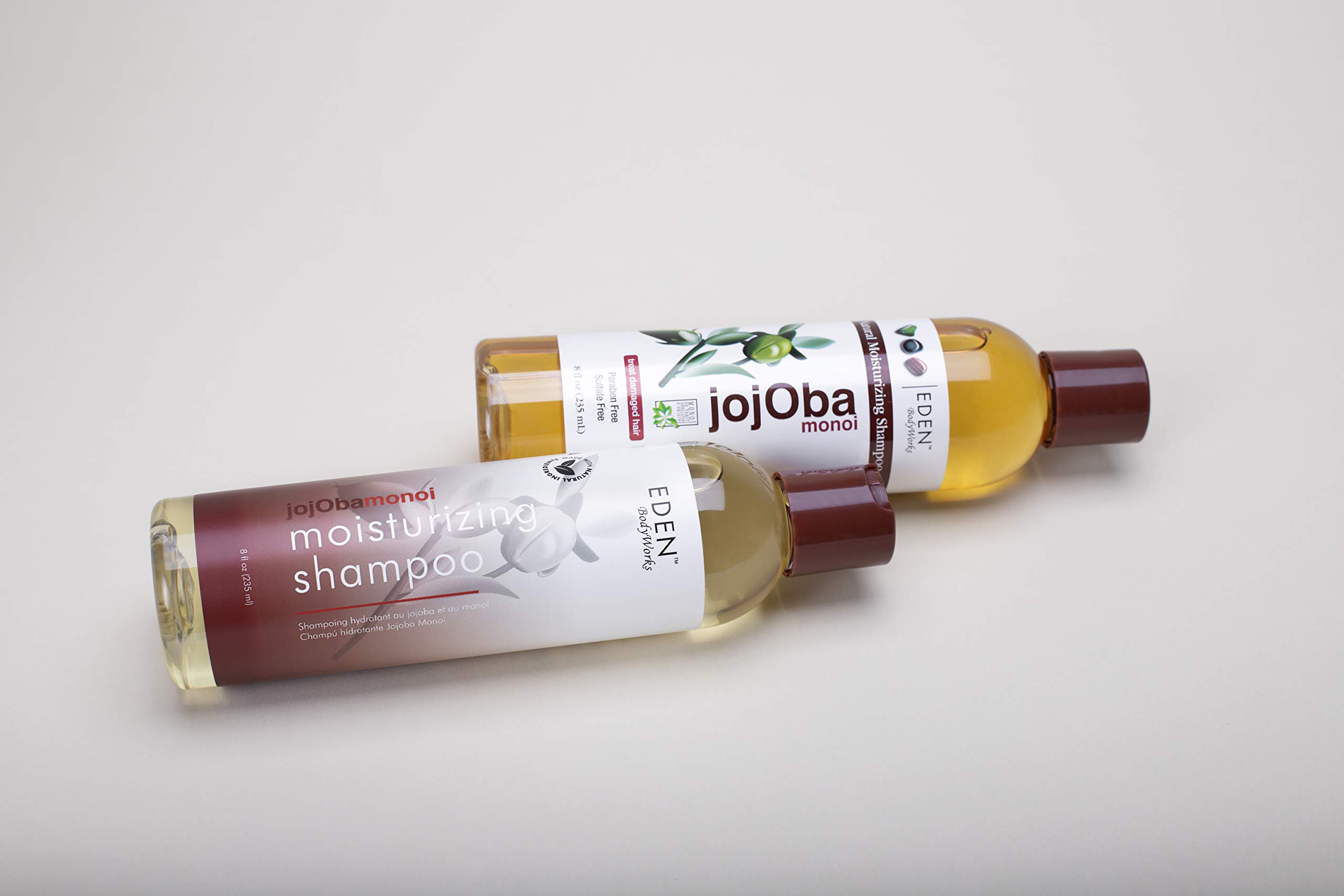 EDEN BodyWorks JojOba Monoi Moisturizing Shampoo | 8 oz | Gently Cleanse, Nourish, & Protect Hair and Scalp - Packaging May Vary