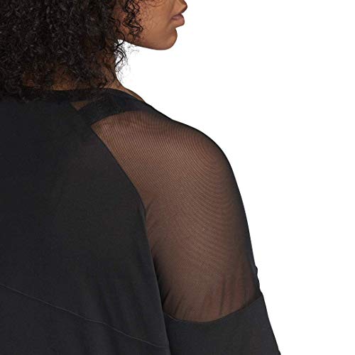 adidas womens Unleash Confidence Tee Black/White 1X