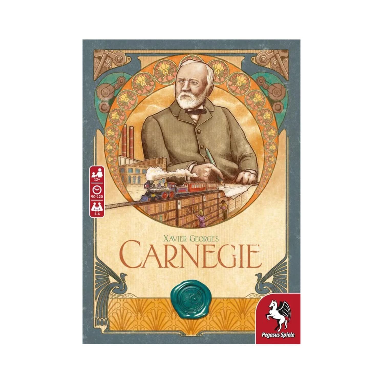 Carnegie - Board Game by Pegasus Spiele 1-4 Players – Board Games for Family – 90-120 Minutes of Gameplay – Games for Family Game Night – Kids and Adults Ages 12+ - English Version