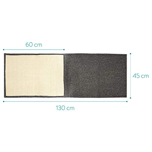 Navaris 2X Cat Scratch Mats Sofa Protector - Natural Sisal Furniture Protector Scratching Pads for Cats - Chair, Couch, Seat, Stairs