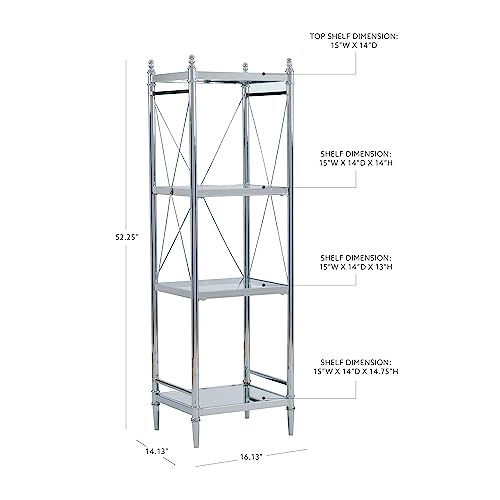 Linon Shelf, Chrome
