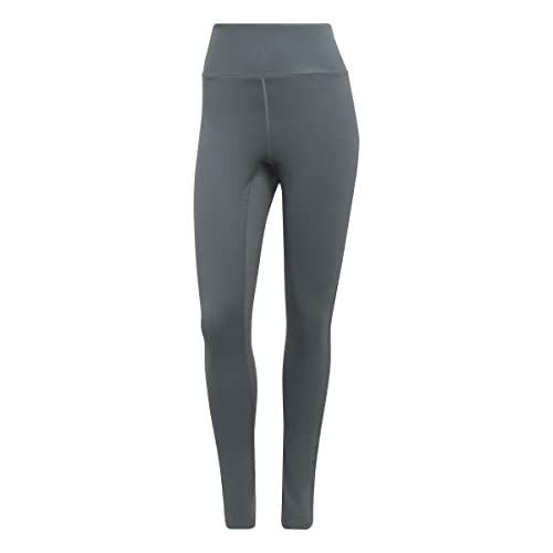 adidas Women's Yoga High Waisted Tights, Blue Oxide, Medium