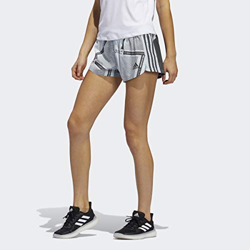 adidas Women's International Print Woven Short Sky Tint Large