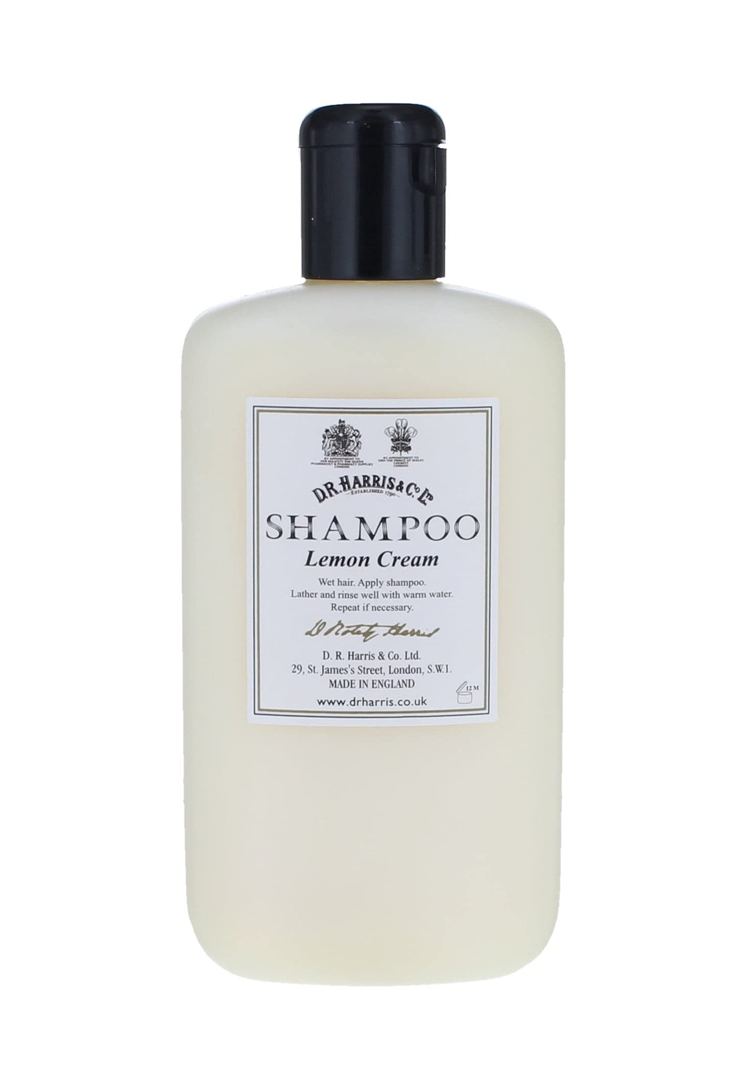 D.R. Harris & Co. Ltd. Lemon Cream Shampoo, 250ml Bottle