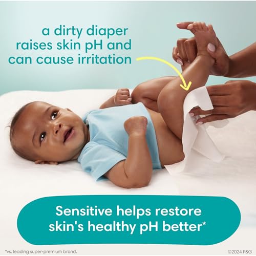 Pampers Easy Ups Pull On Training Pants My Little Pony, 4T-5T, 104 Count with Sensitive Water Based Baby Wipes 4X Pop-Top Packs (336 Count)