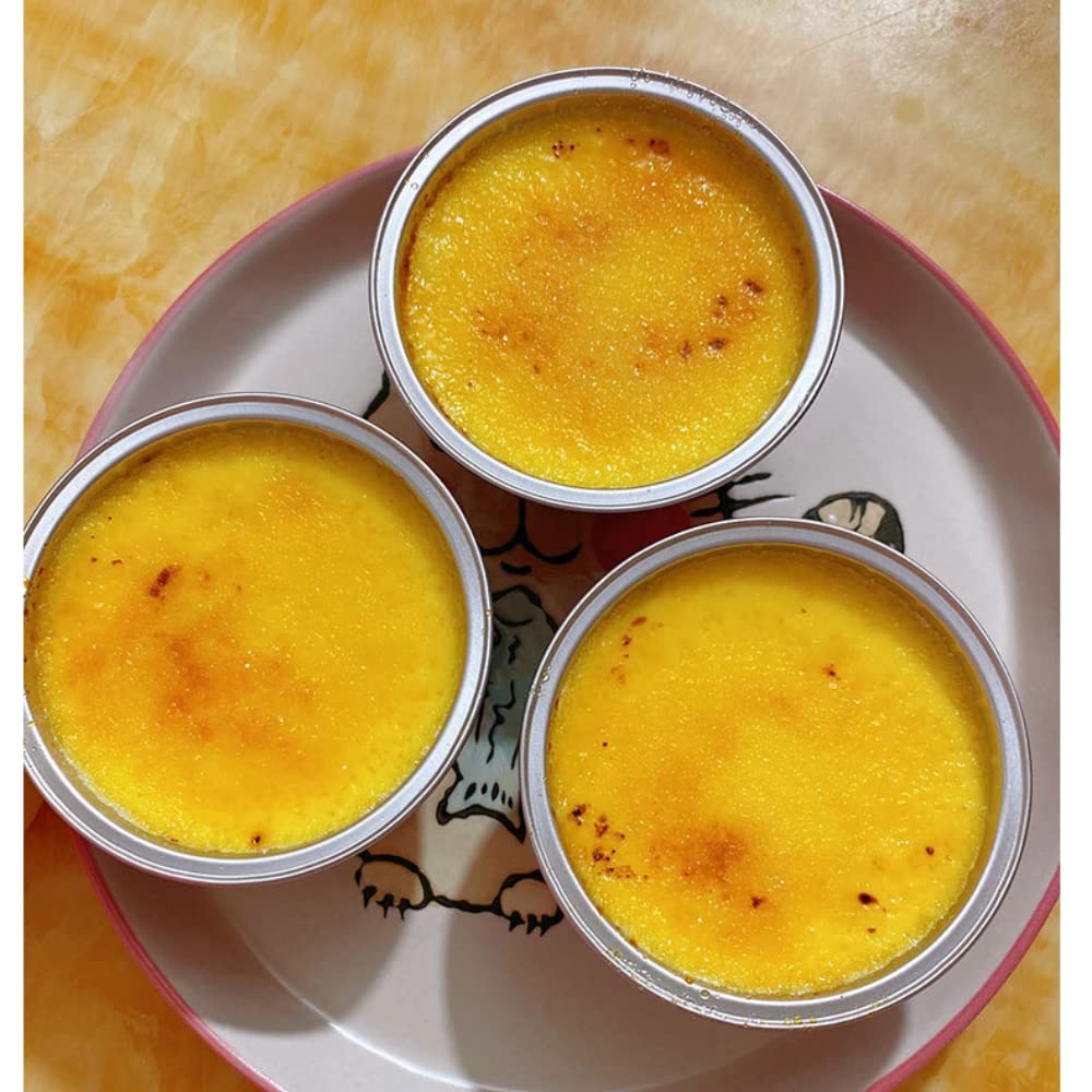 50 sets of pudding cups,Mini Muffin Liners with Lids,cake molds,air fryer special bowls, tin paper boxes,Cupcake Baking Pans,tin paper boxes,Round Foil Cupcake Cups Foil Baking Cups for Cake Bakery