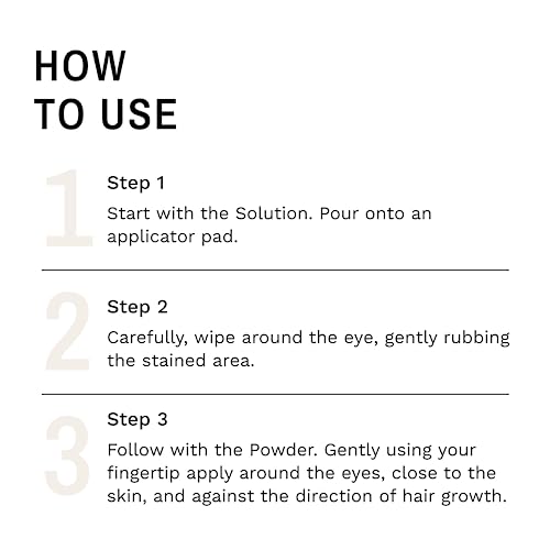 Eye Envy Dog Tear Stain Remover Starter Kit | Tear Stain Essentials in one kit at a 2-Step System | Lasts 30-45 Days | Solution 2 fl.oz, Applicator Pads 30 Count and Powder 0.5oz
