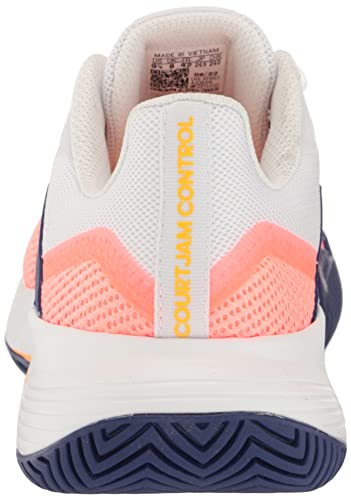 adidas Women's Courtjam Control Tennis Shoe, Acid Red/Legacy Indigo/Turbo, 9