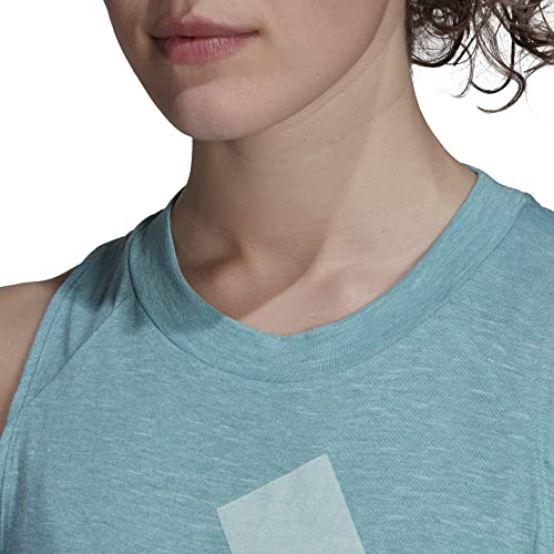Adidas Women's Sportswear Winners 2.0 Tank, Mint Tone Melange, X-Small