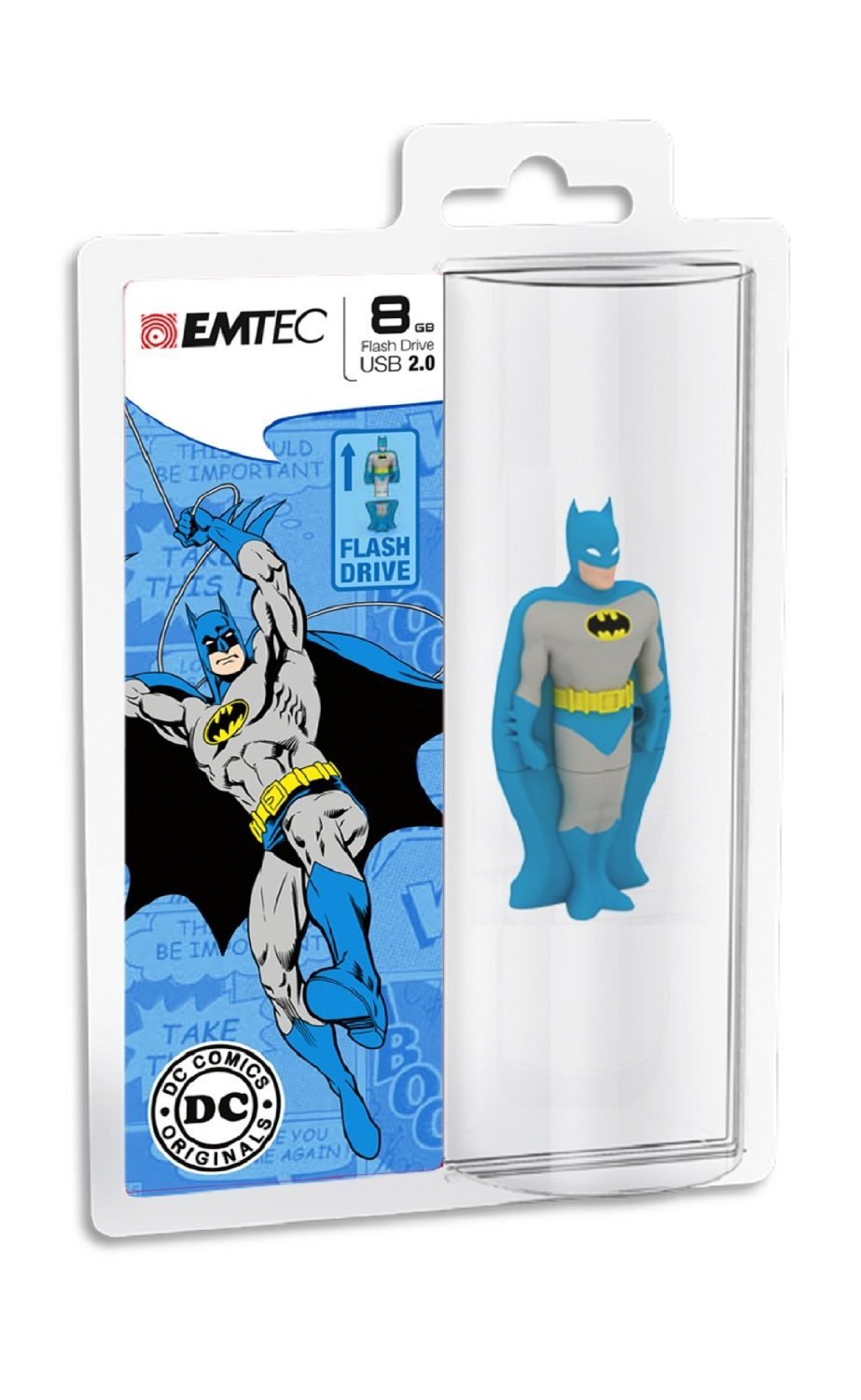 EMTEC Super Heroes 4 GB USB 2.0 Flash Drive, Batman
