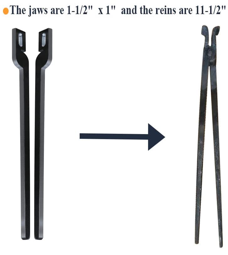 DIY Rapid Tongs Bundle Set 5 Type of Tong Bundles Set Comes with Rivet for Blacksmith Beginner