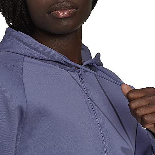 adidas Women's Sportswear Future Icons 3-Stripes Hooded Tracktop, Orbit Violet, Large