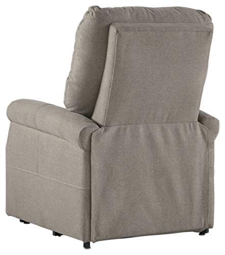 Signature Design by Ashley Markridge Modern Electric Power Lift Recliner for Elderly, Gray