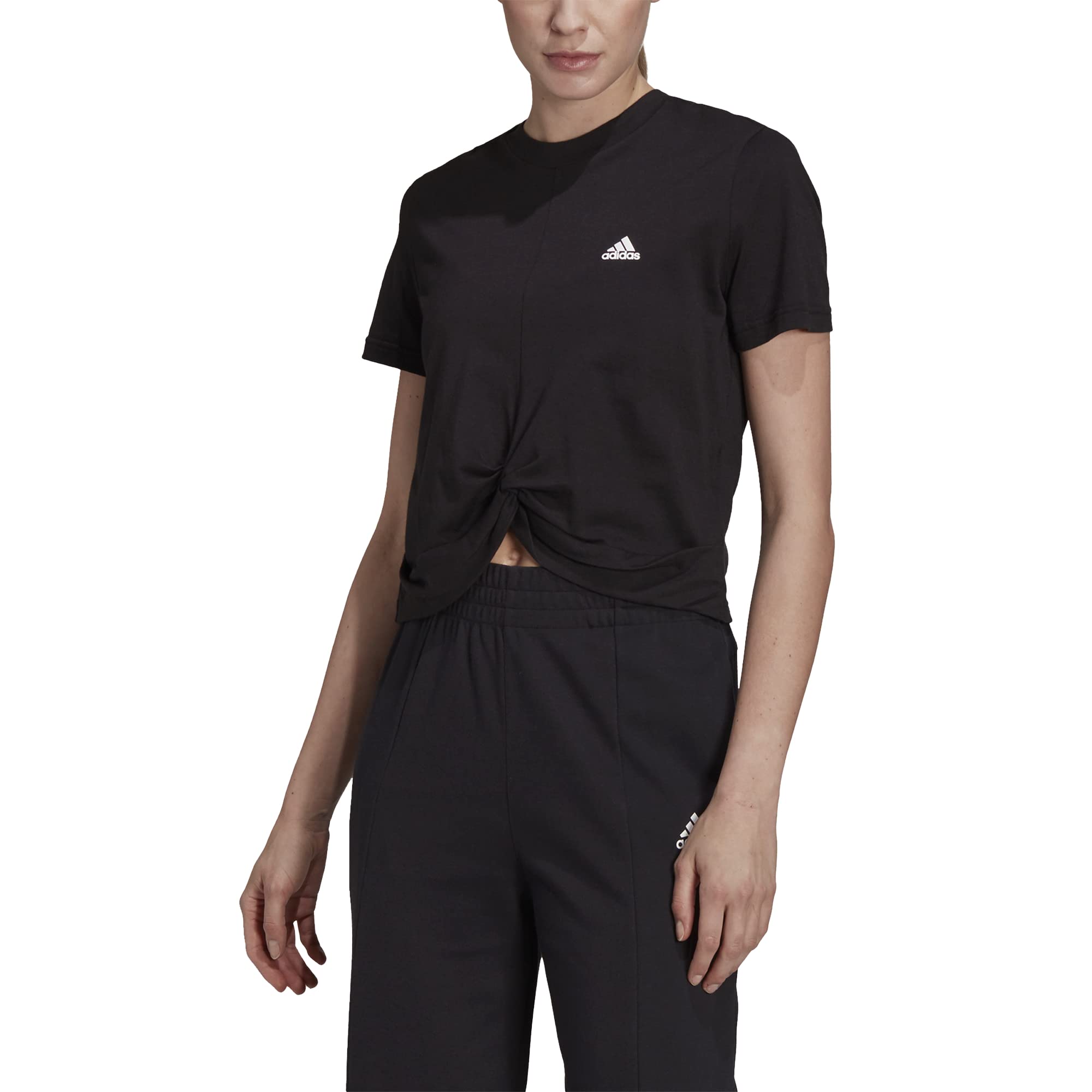 adidas Women's Comfort T-Shirt, Mint Tone/White, Medium