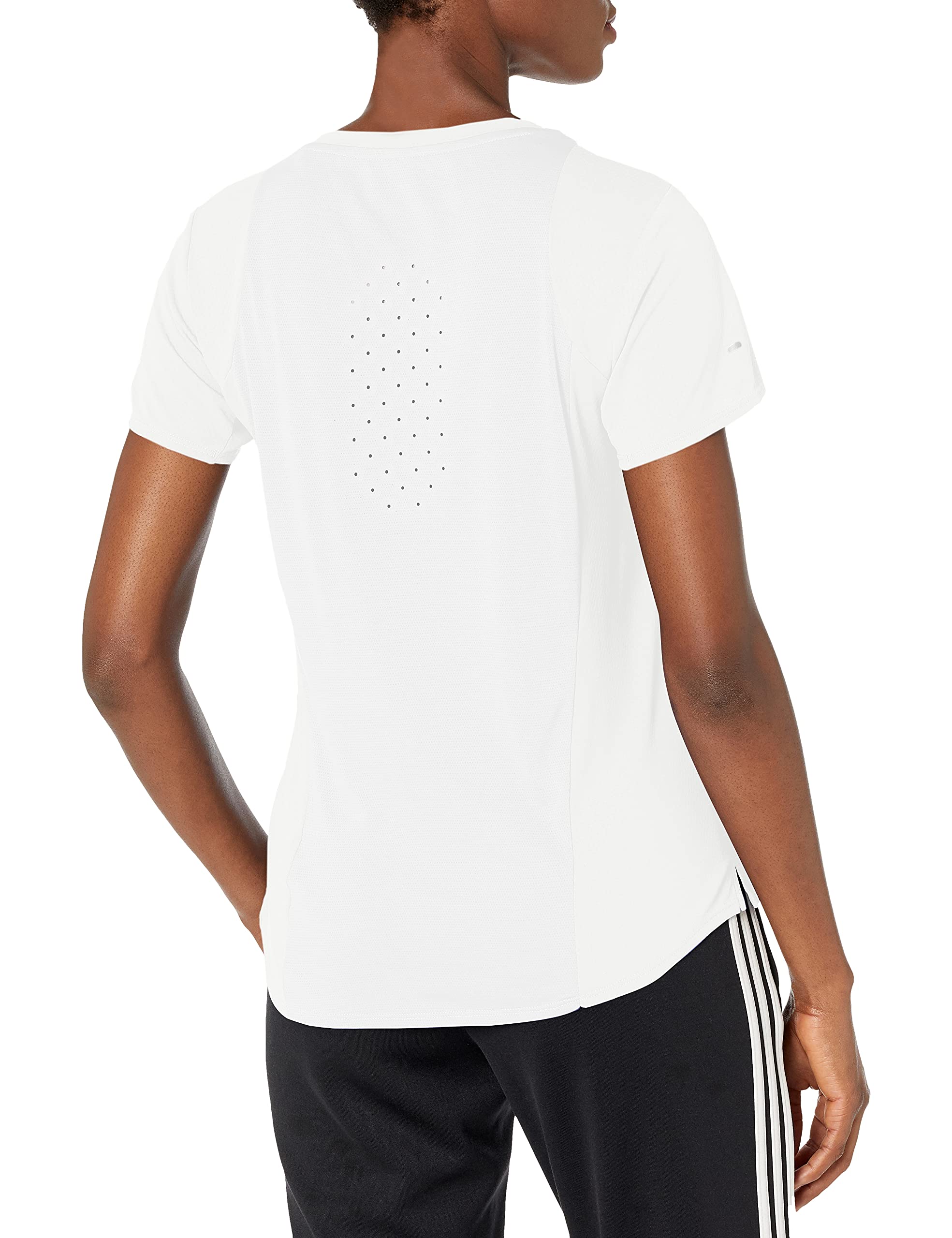 adidas Women's Heat.RDY Tee, White/White, X-Large
