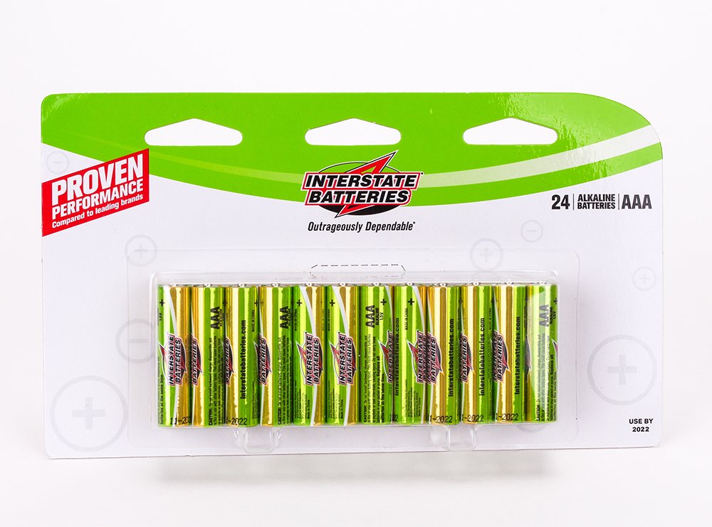 Interstate Batteries DRY0191 Alkaline Battery AAA - 24 Count