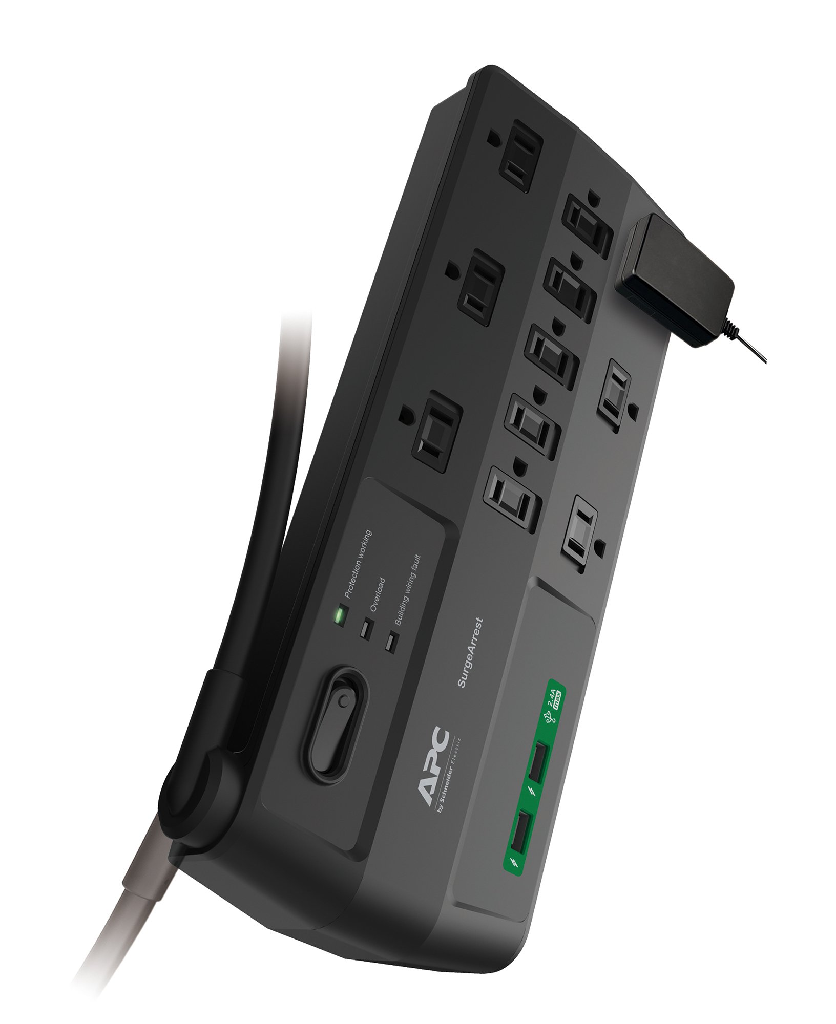APC Performance Surge Protector with USB Ports, P11U2, 11 Outlet Power Strip, 2880 Joule Surge Protection