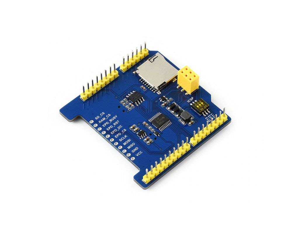 waveshare Universal e-Paper Raw Panel Driver Shield Board for Arduino/NUCLEO Supports Various SPI Interface e-Ink Raw Display Panels