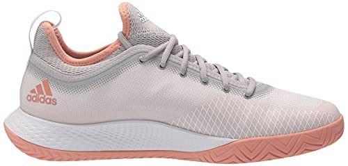 adidas Women's Defiant Generation Tennis Shoe, White/Black/Ambient Blush, 7