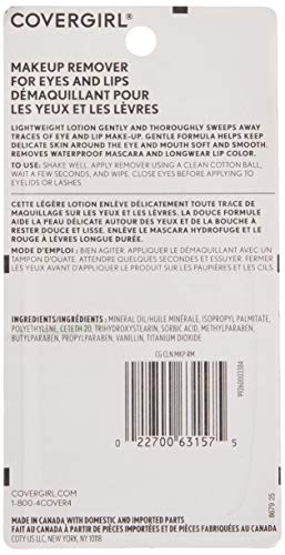 COVERGIRL Clean Makeup Remover for Eyes & Lips, 2 oz (Packaging May Vary) Old Version