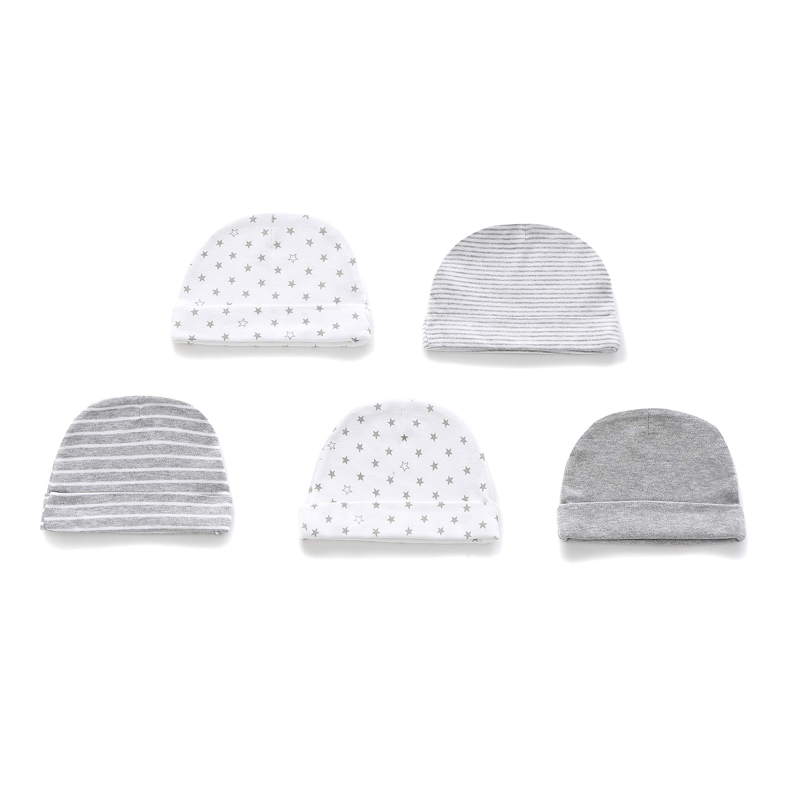 Kiddiezoom Baby Boys' 10-Piece Cap and Mitten Bundle Baby Hats and Mittens Baby Gloves