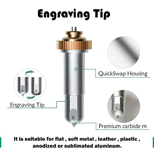 Silver QuickSwap Engraving Tip for Maker Machine